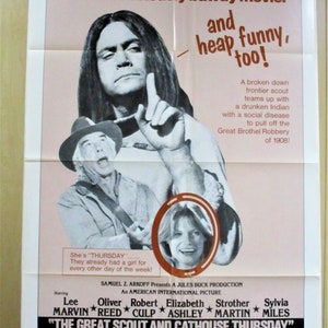 Great Scout & Cathouse Thursday, 1976 Original 27 X 41 Movie Poster ...
