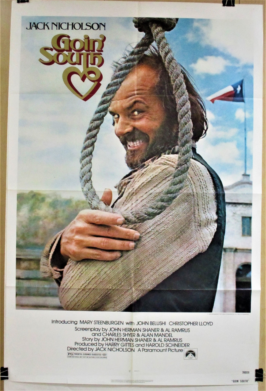 1978 GOIN' SOUTH, Original One Sheet 27 X 41 Vintage Movie Poster, Jack ...