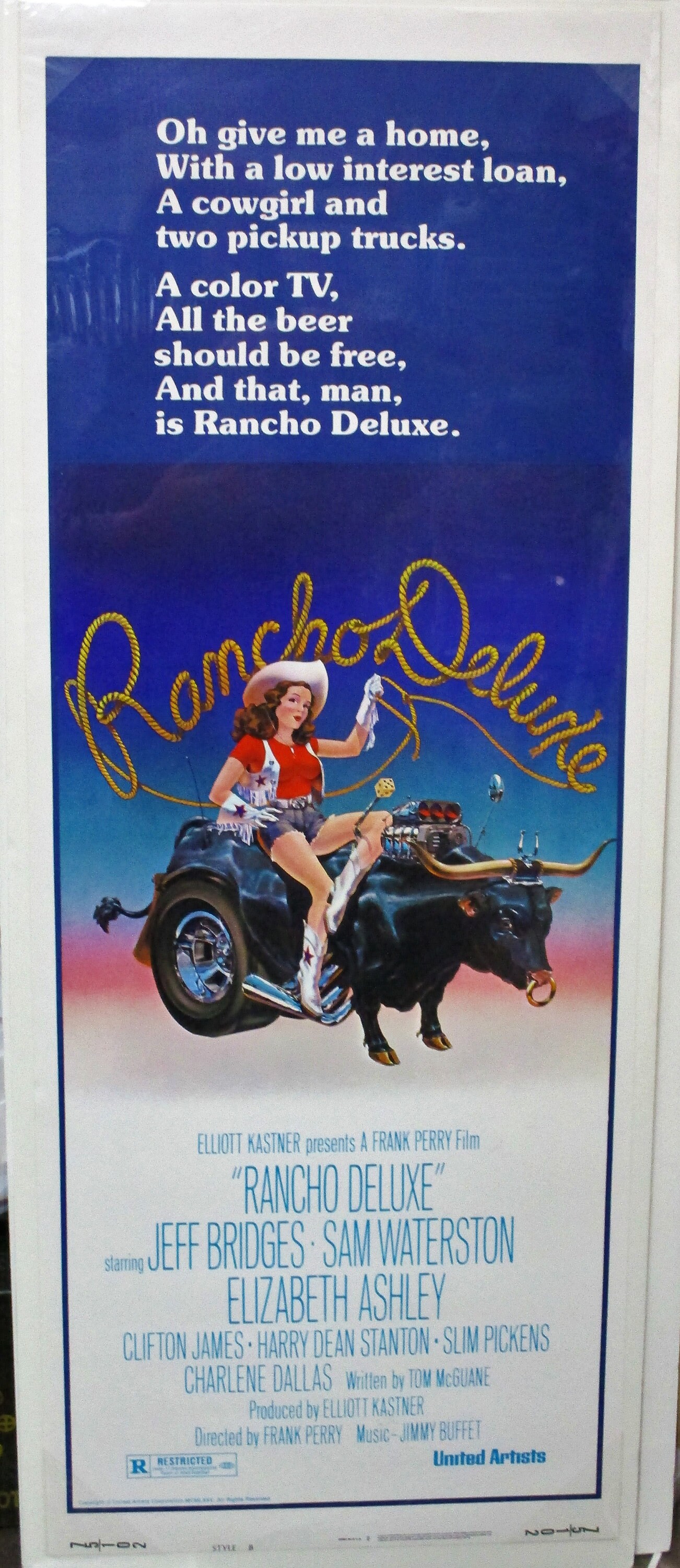 Wall Décor Bozeman Western Thomas McGuane Montana RANCHO DELUXE 1975 Original 11X14 Lobby Card ...