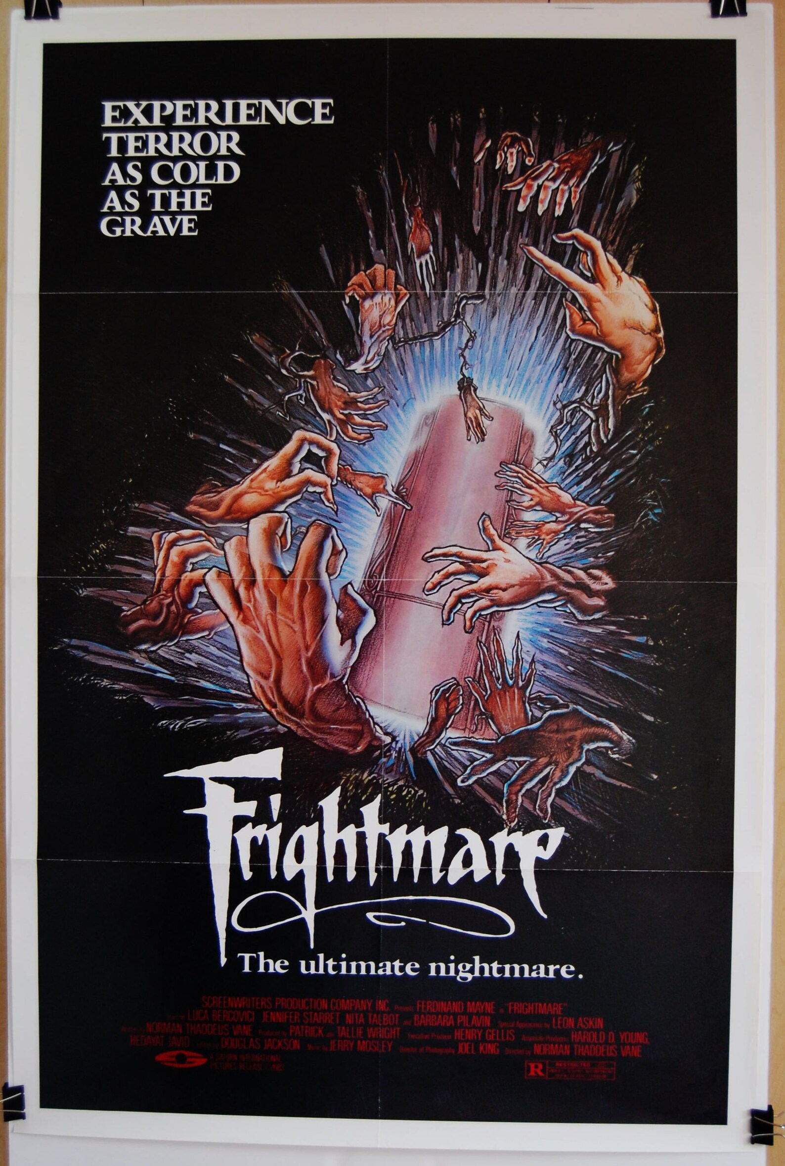 FRIGHTMARE 1983 Original 27x41 Vintage Movie Poster Horror - Etsy