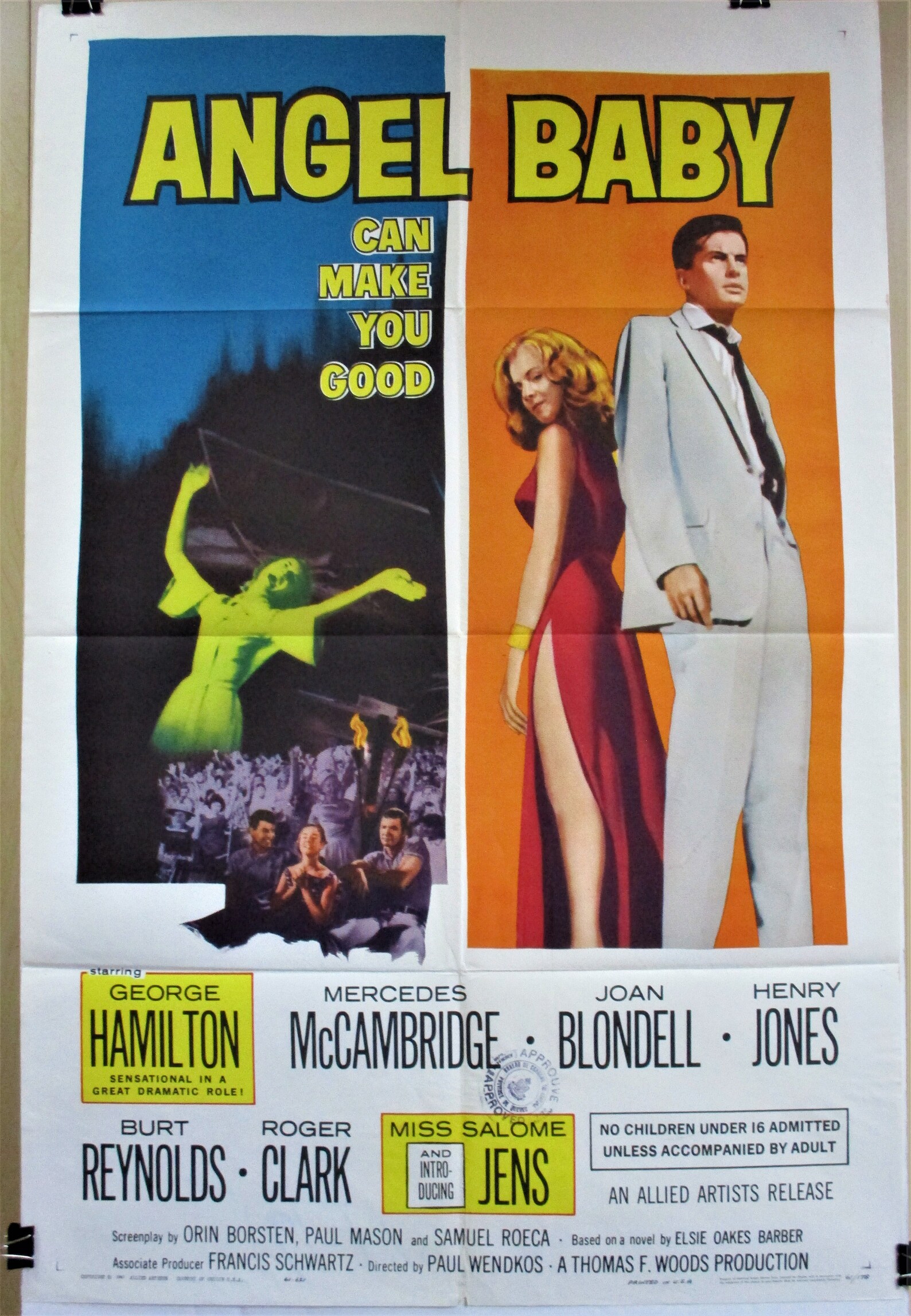 ANGEL BABY 1961 Original Folded 27 X 41 Vintage Movie Poster - Etsy