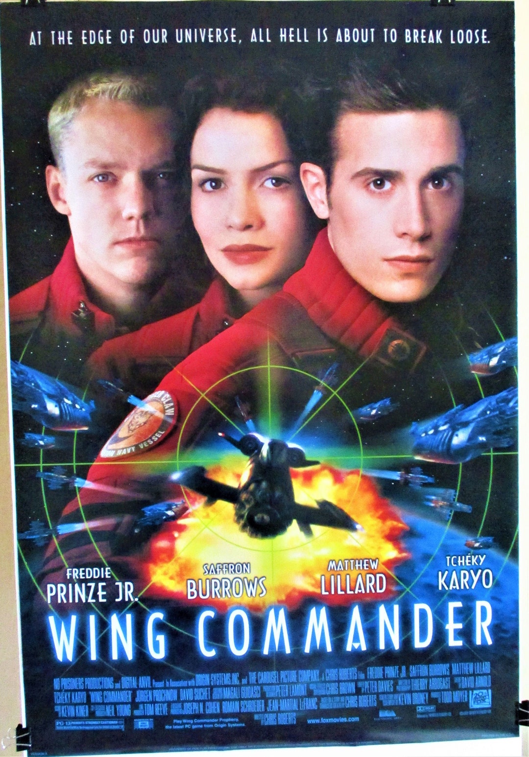 WING COMMANDER, 1999 Original Rolled 27 X 40 DS Vintage Movie Poster ...