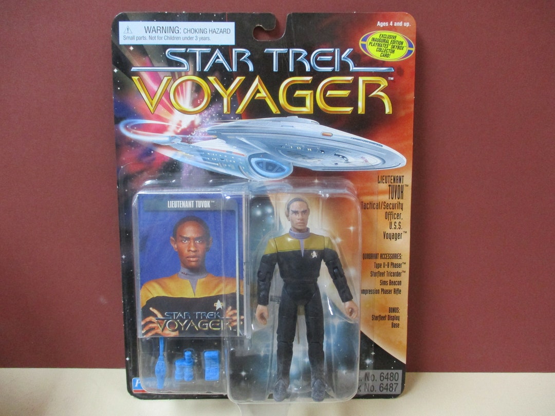 STAR TREK Lieutenant Tuvok Action Figure, Voyager, Playmates 6487, NIP ...