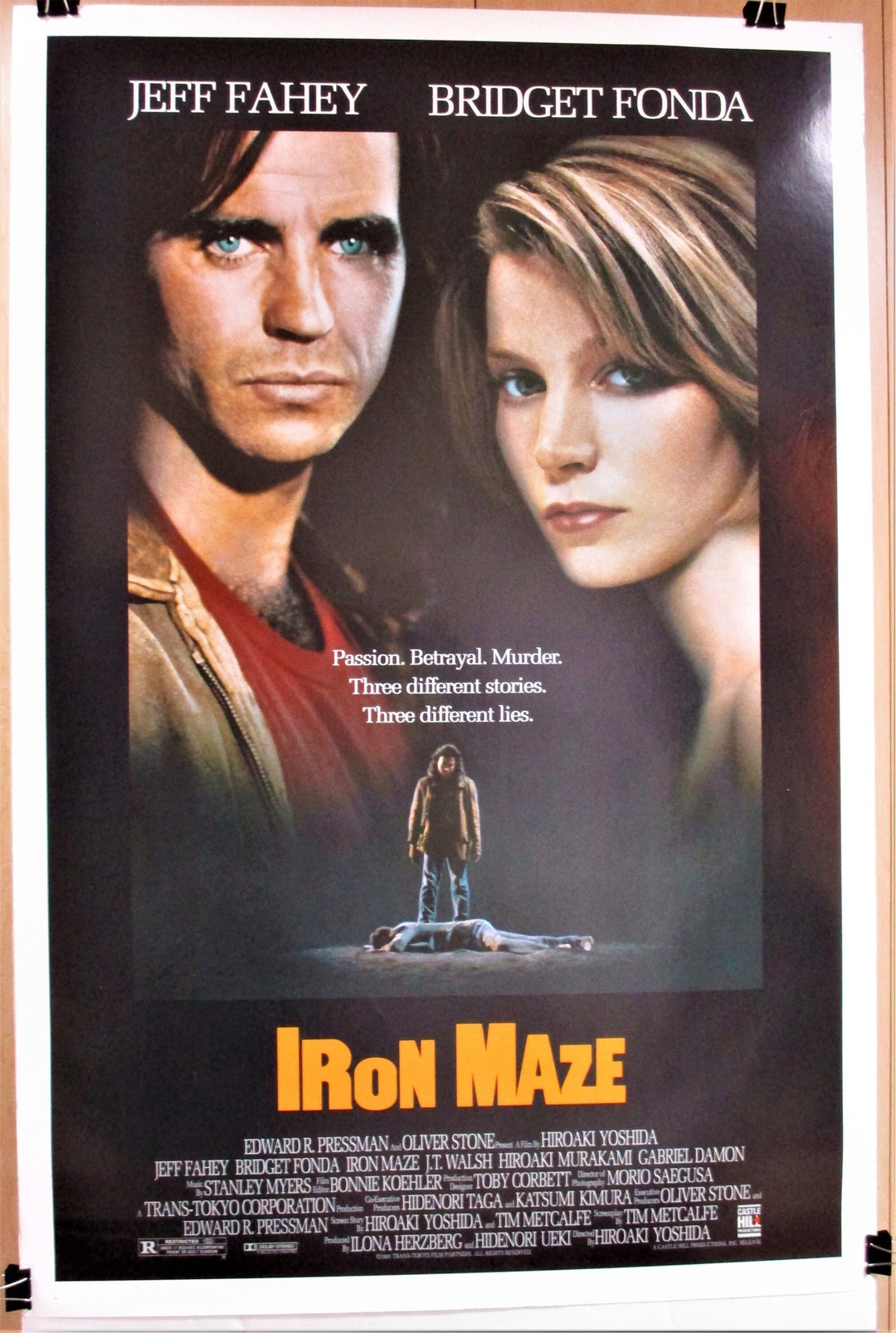 IRON MAZE, 1991 Original One Sheet Movie Poster 27x41, Jeff Fahey ...
