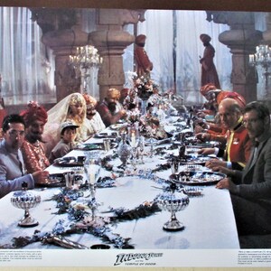1984 INDIANA JONES and the Temple of Doom, Original Lobby Card 11x14 ...