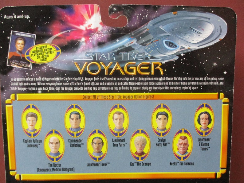 STAR TREK Lieutenant Tuvok Action Figure Voyager Playmates - Etsy
