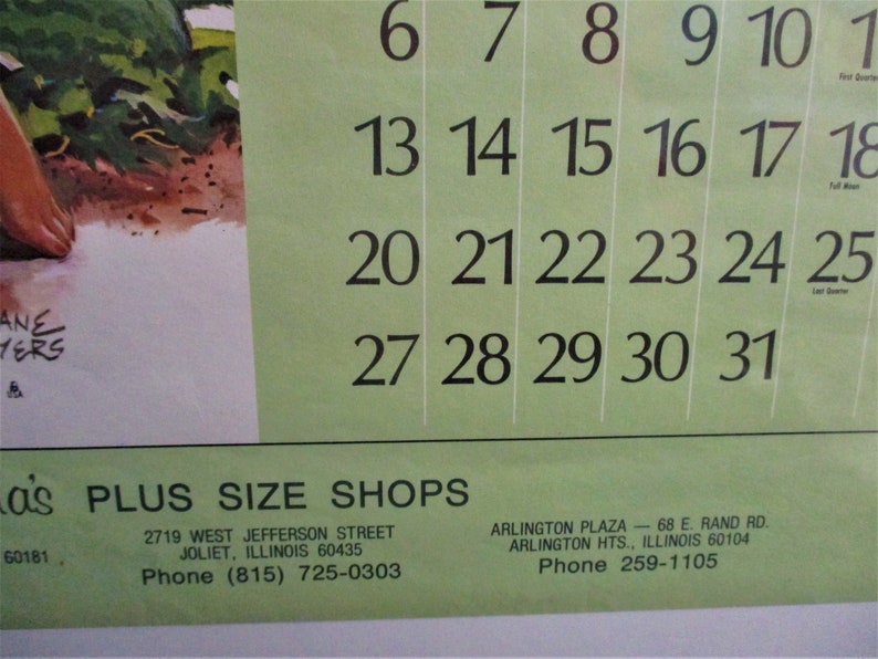 July/august 1978 Pin-up Page Duane Bryers Hilda Calendar - Etsy