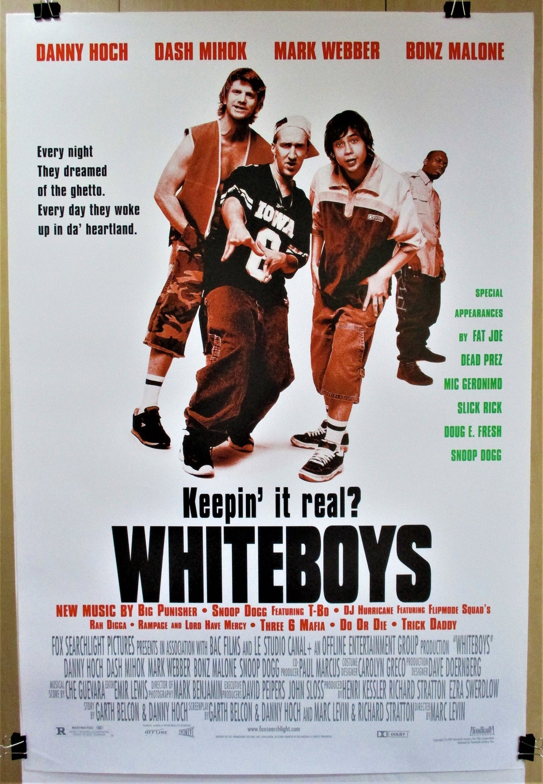 WHITEBOYS WHITEBOYZ, 1999 Original One Sheet Vintage Movie Poster 27x40 ...