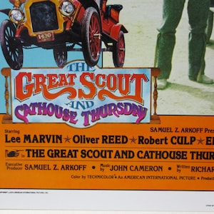 1976 the GREAT SCOUT and Cathouse Thursday, Original Lobby Card 11x14 ...