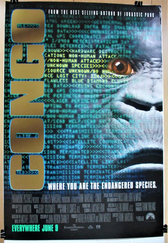 CONGO 1995 Original Rolled 27 X 40 Movie Poster Vintage Film | Etsy