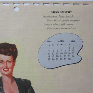 Pinup April 1948, Earl Macpherson Vintage Pin-up Calendar Page ...