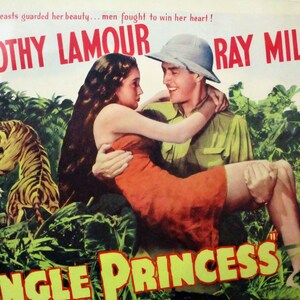 DOROTHY LAMOUR in the the Jungle Princess, 1946 Original 22 X 28 Half ...