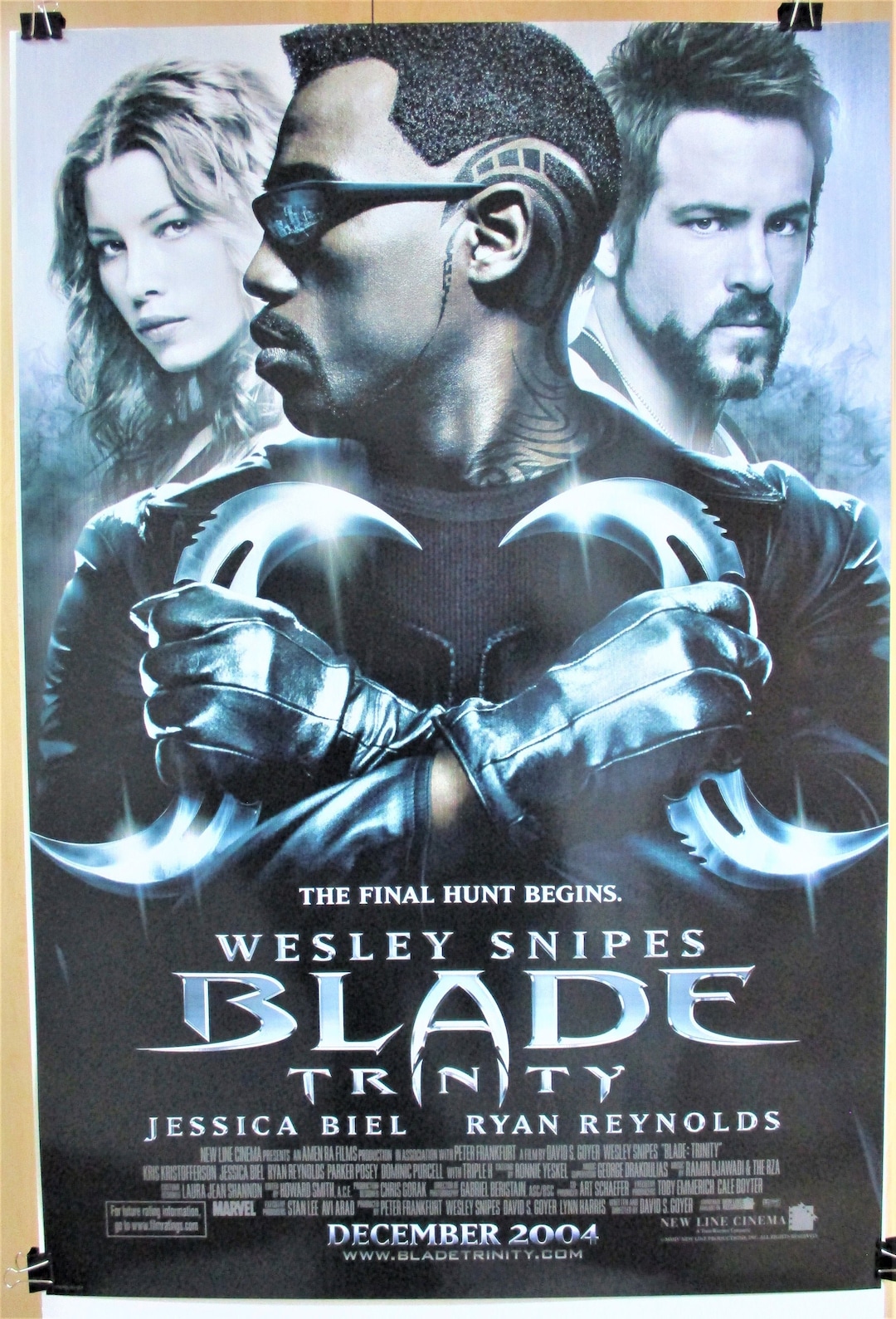 BLADE TRINITY, Original 27x40 Vintage Movie Poster, Wesley Snipes ...