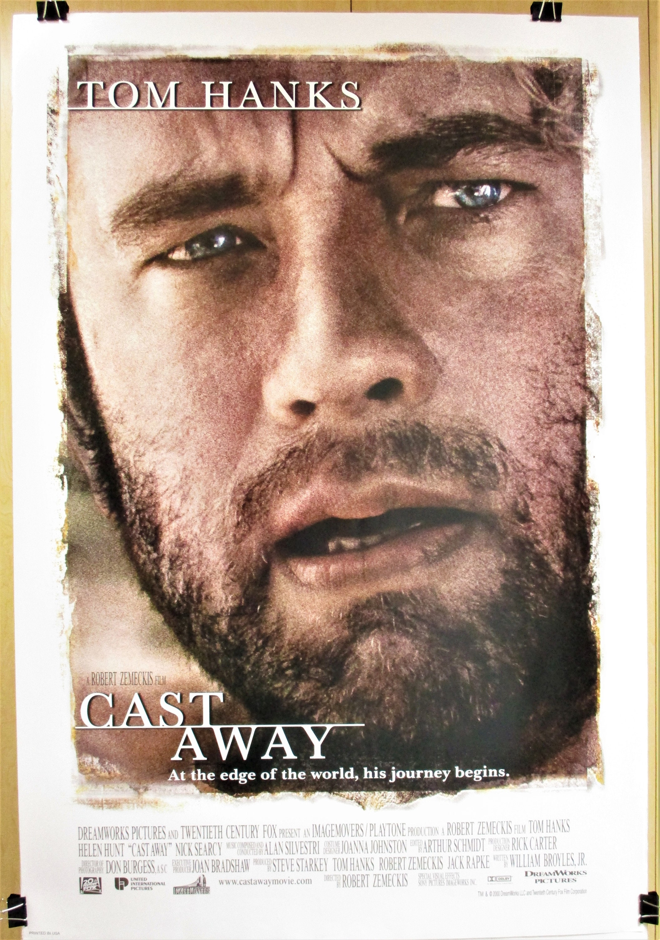 CAST AWAY 2000 Original One Sheet Movie Poster 27x40 - Etsy