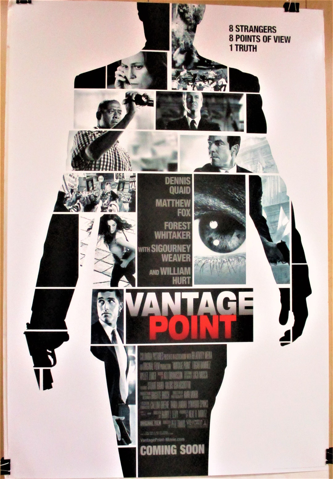 VANTAGE POINT, Original 27x40 Movie Poster, Dennis Quaid, Forest ...