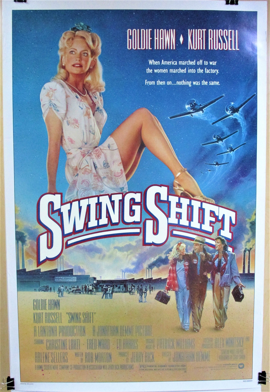 SWING SHIFT 1984 Original Rolled 27 X 41 Vintage Movie | Etsy