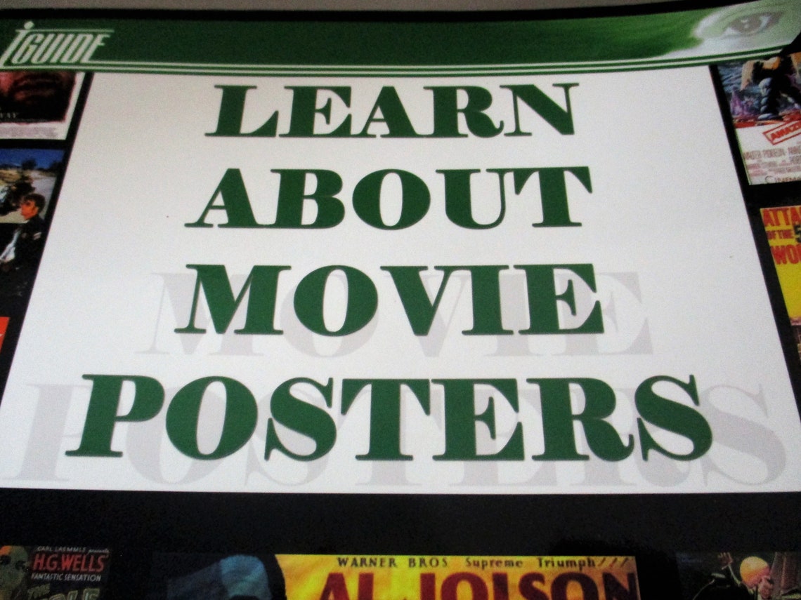 Learn About Movie Posters by Ed and Susan Poole First Edition - Etsy