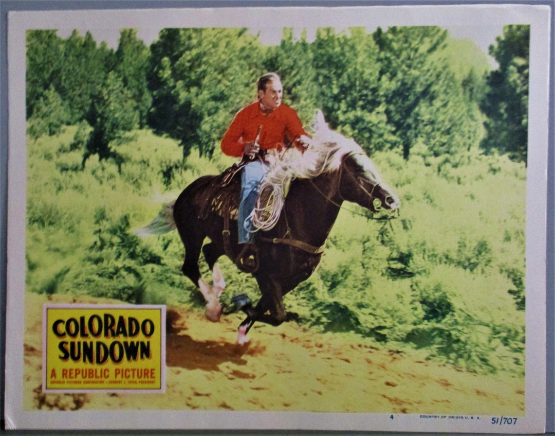 1951 COLORADO SUNDOWN Original 11x14 Lobby Card Movie Poster 4, Rex ...