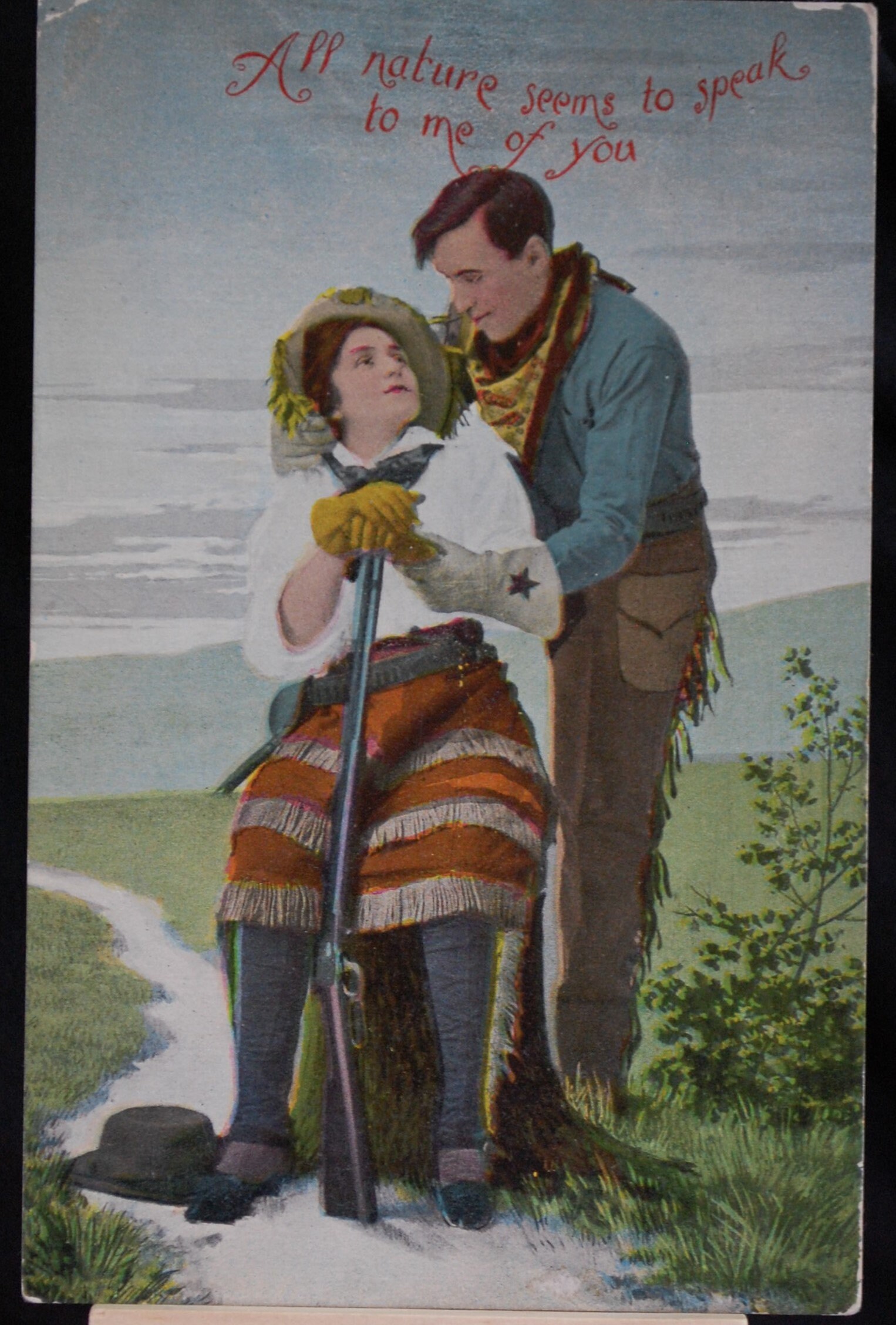 Vintage Cowboy Postcard