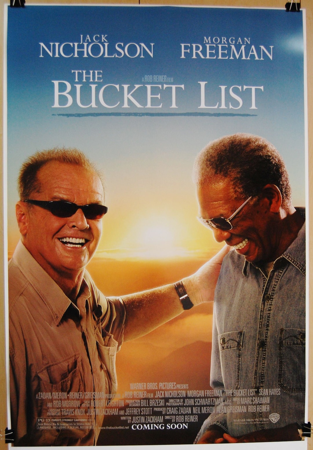 The BUCKET LIST, Original Rolled 27 X 40" DS Movie Poster, Jack ...