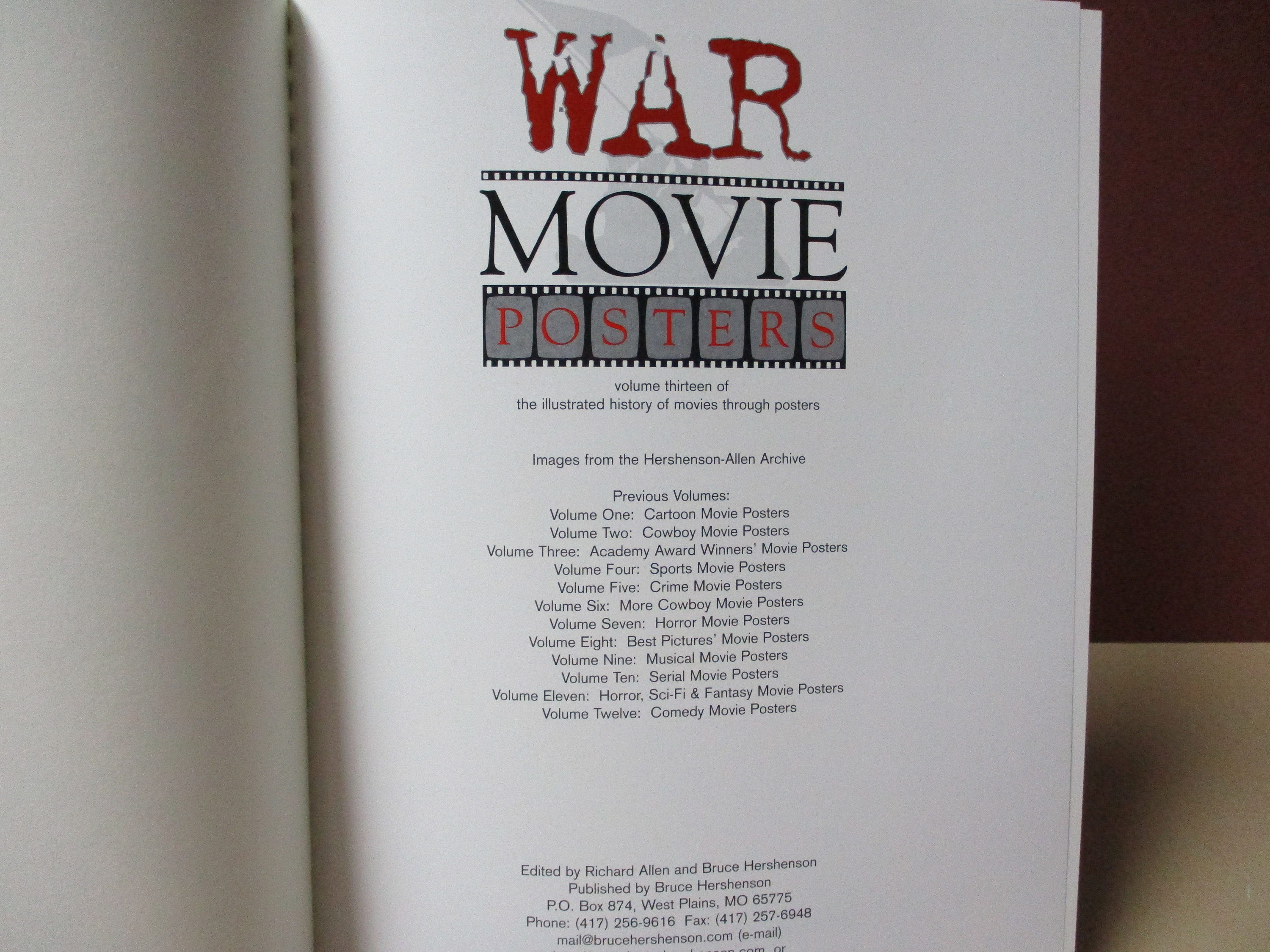 WAR MOVIE POSTERS Movie Poster Illustrated Book by Bruce - Etsy