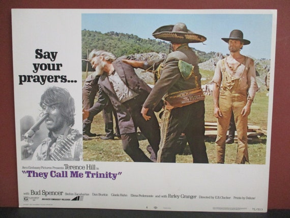 and Bud Spencer They Call Me Trinity-Original Vintage Spanish Movie ...