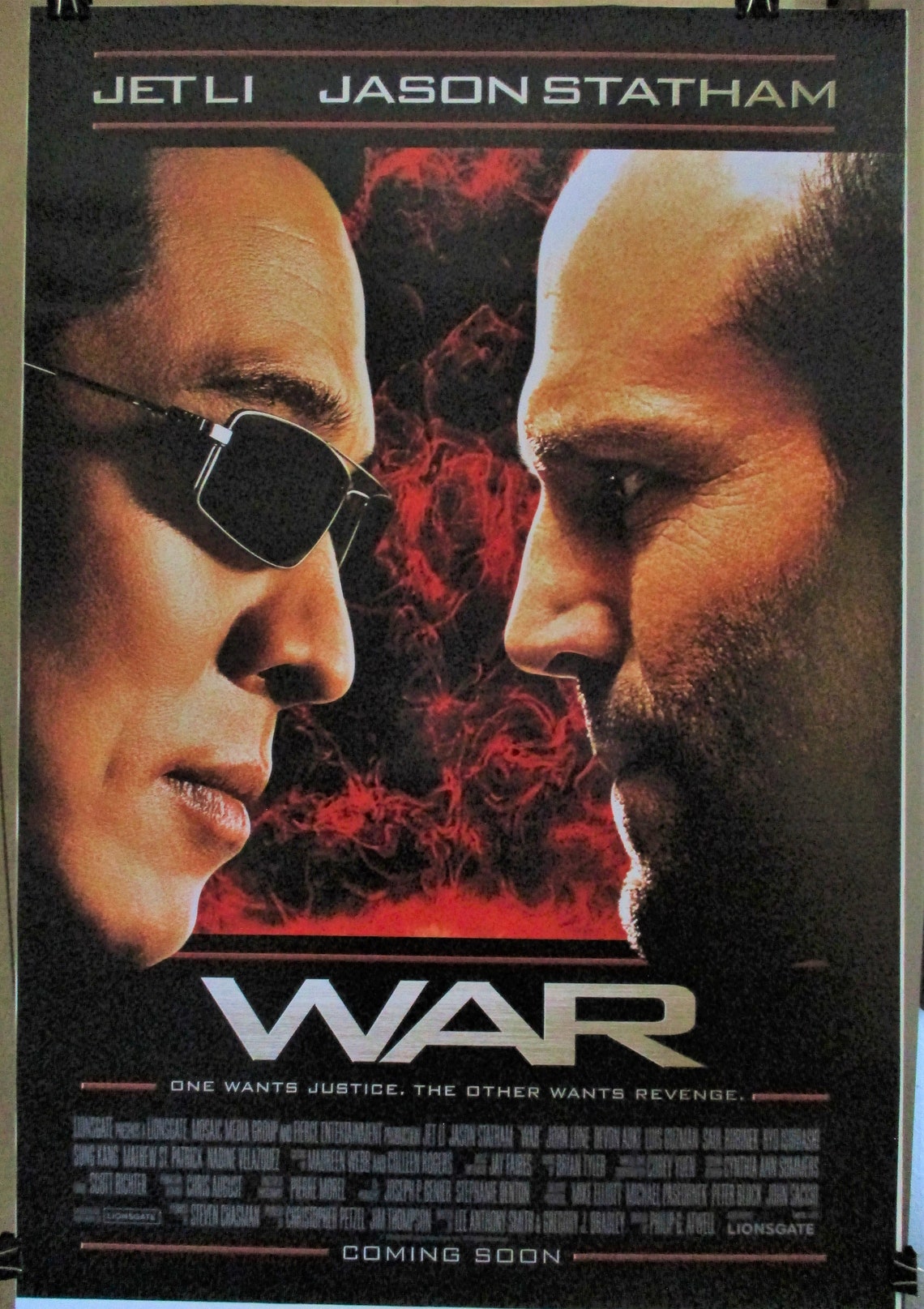 WAR Jet Li Jason Statham Original Rolled 27 X 40 DS - Etsy