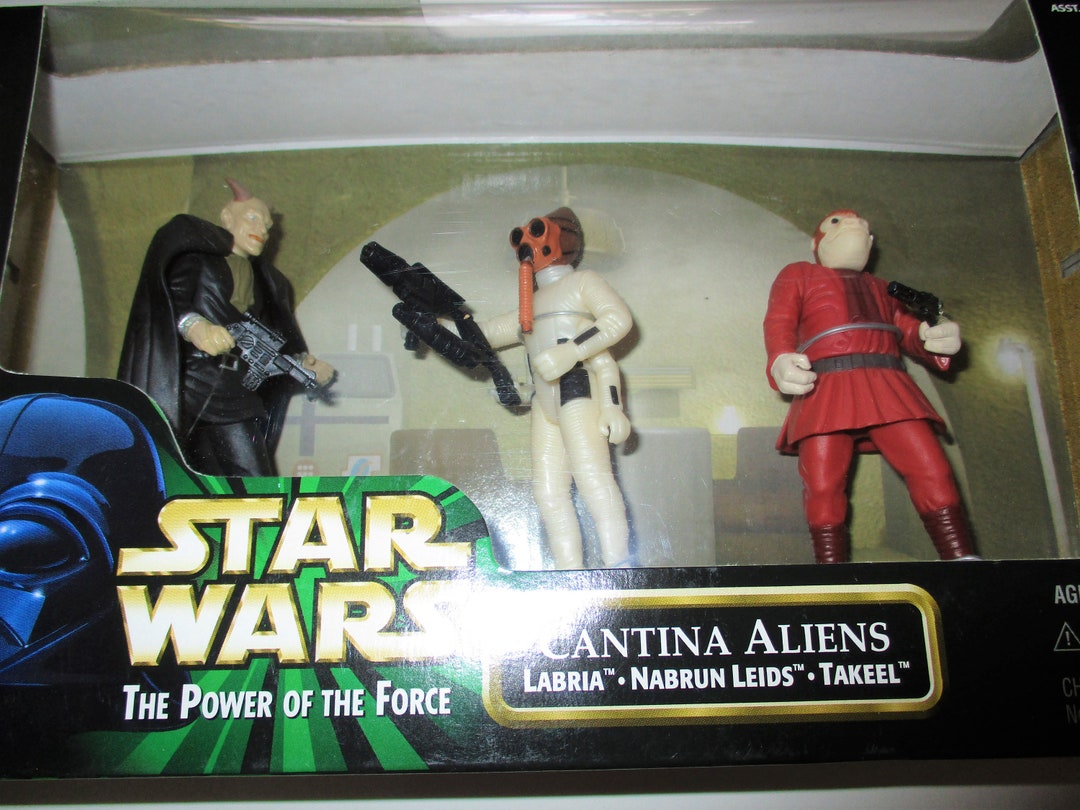 STAR WARS 1998 Cantina Aliens, Hasbro 84059, Labria, Nabrun Leids ...