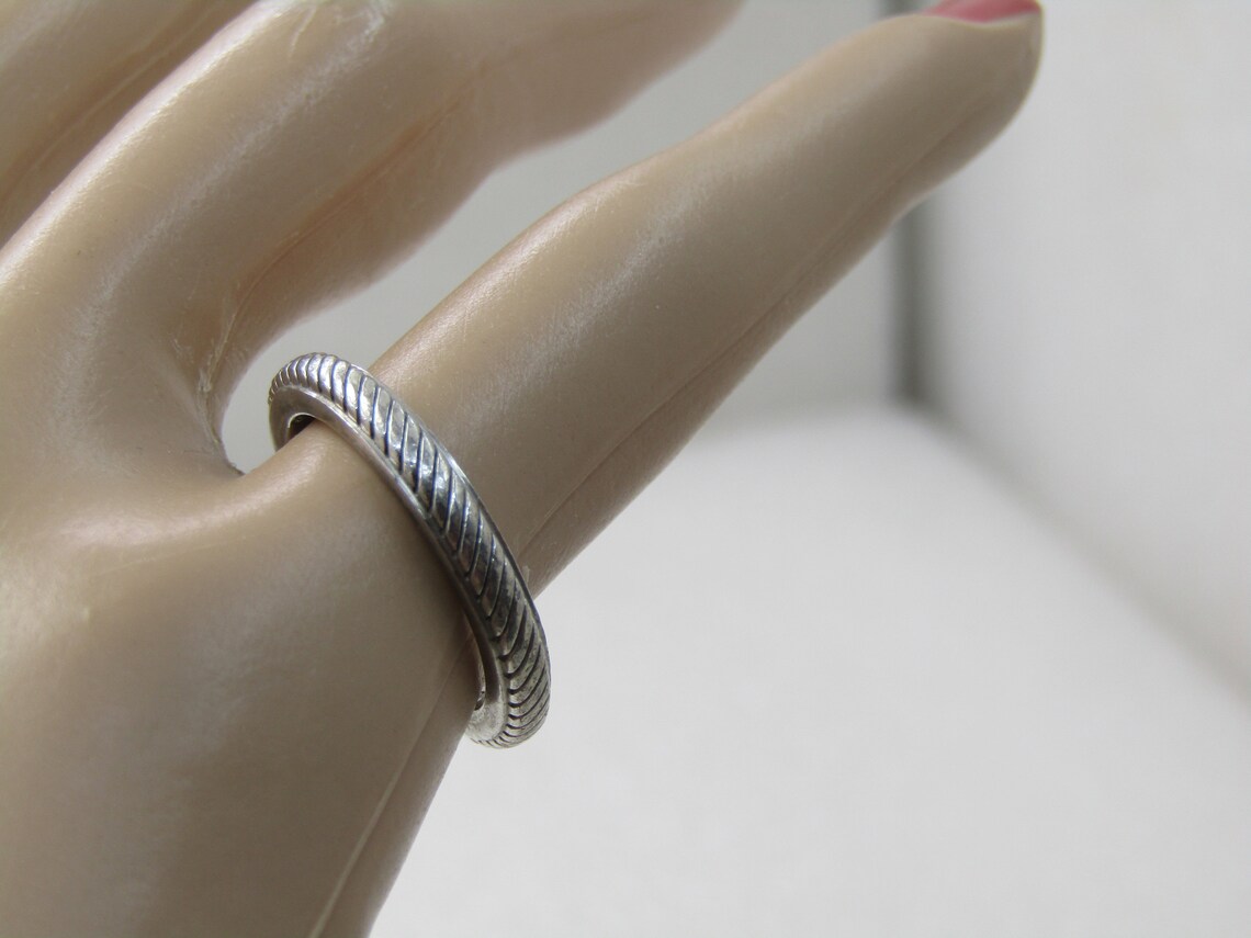Vintage Judith Ripka Sterling Stackable Ring Ridged Sz. 6 | Etsy