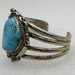 Vintage Sterling Navajo Turquoise Cuff Bracelet, L.N. Leander Nezzie - Etsy