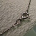 Vintage Necklace, Sterling Silver Chain & Green Crystal Heart Pendant ...