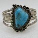 Vintage Sterling Navajo Turquoise Cuff Bracelet, L.N. Leander Nezzie - Etsy