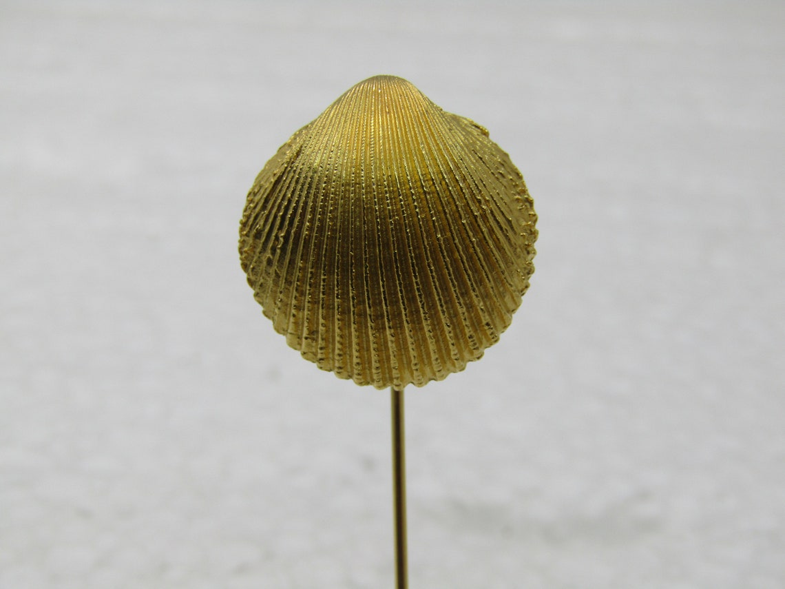 Vintage Trifari Shell Stick Pin Gold Tone 2.5 - Etsy