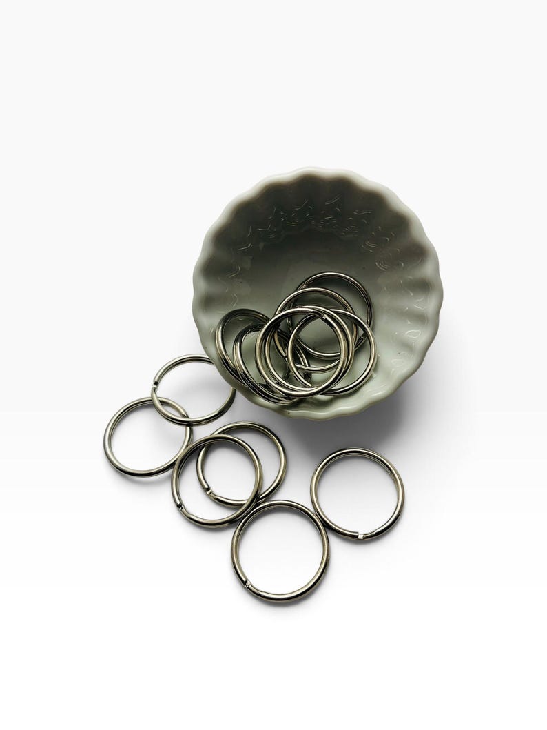 Large, Metal Split Rings, Connectors, 1.25 Inches, 12 Pieces - Etsy