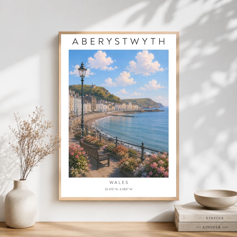 Welsh Aberystwyth Print - Etsy