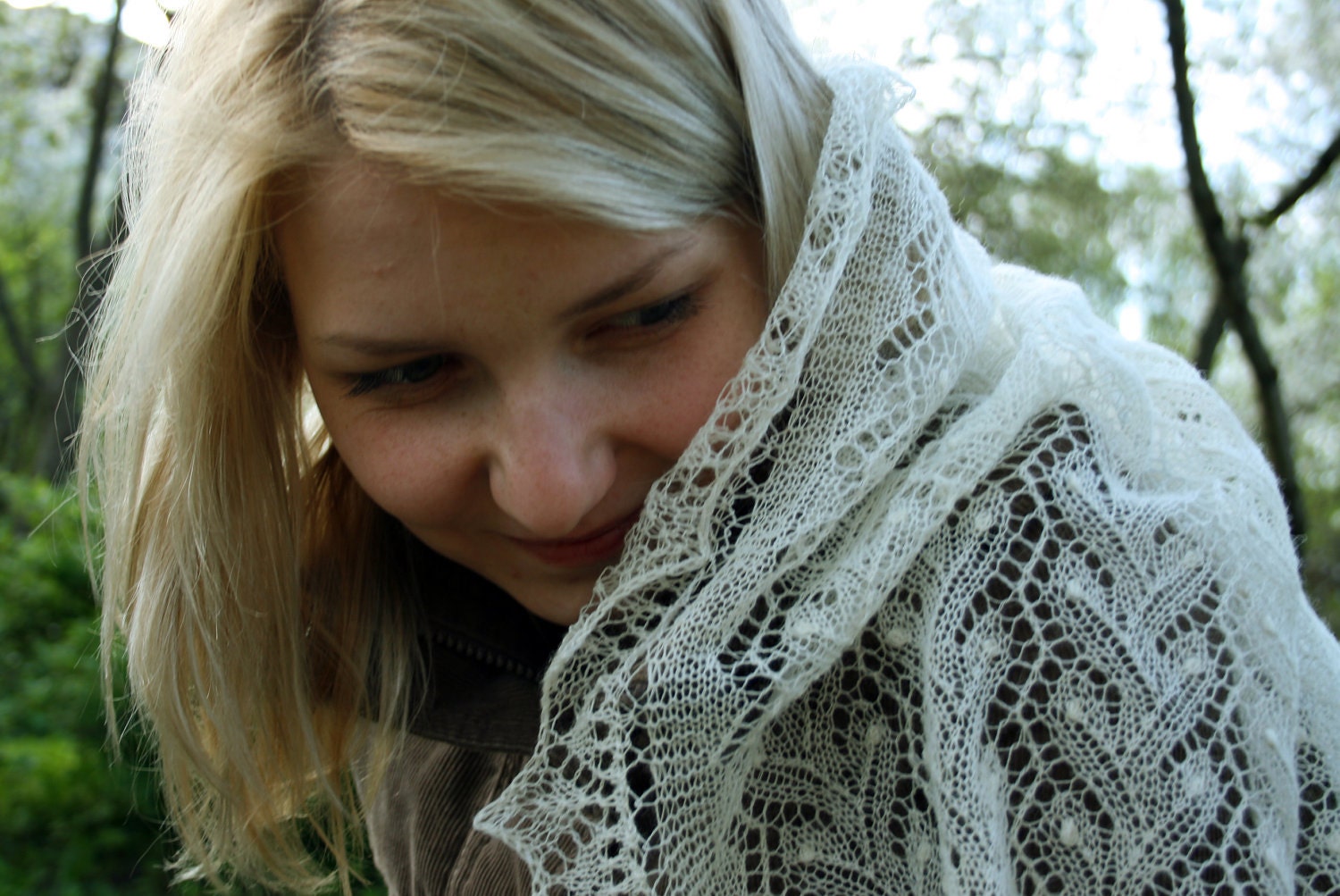 100% Cashmere Luxury Lace Shawl Hand Knit Lace Knit Wedding - Etsy