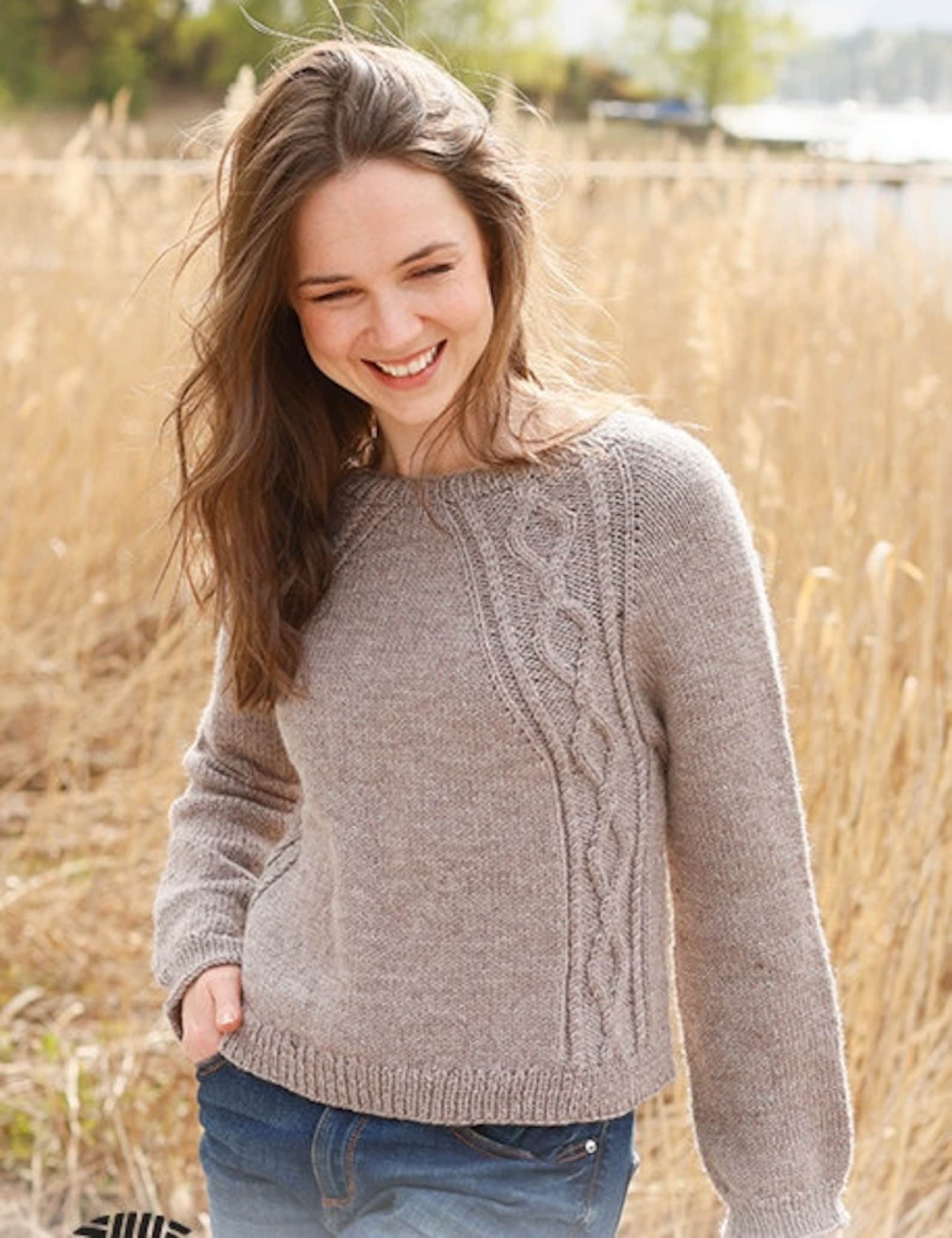 Hand Knit Wool Sweater for Women, Knitted Jumper, Casual Long-lasting ...