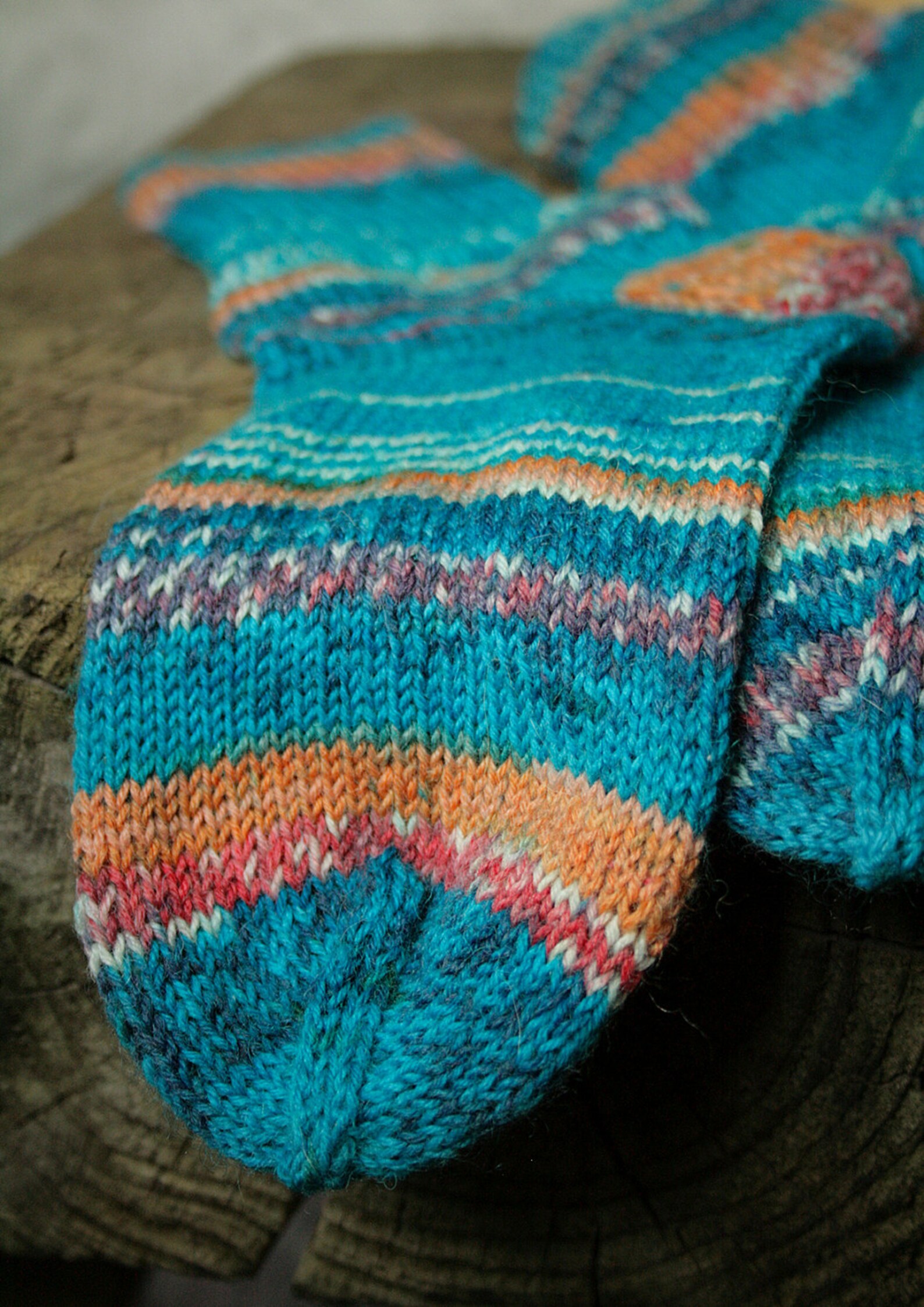 Turquoise Hand Knit Socks for Women, Knit Socks, Wool Socks Women - Etsy