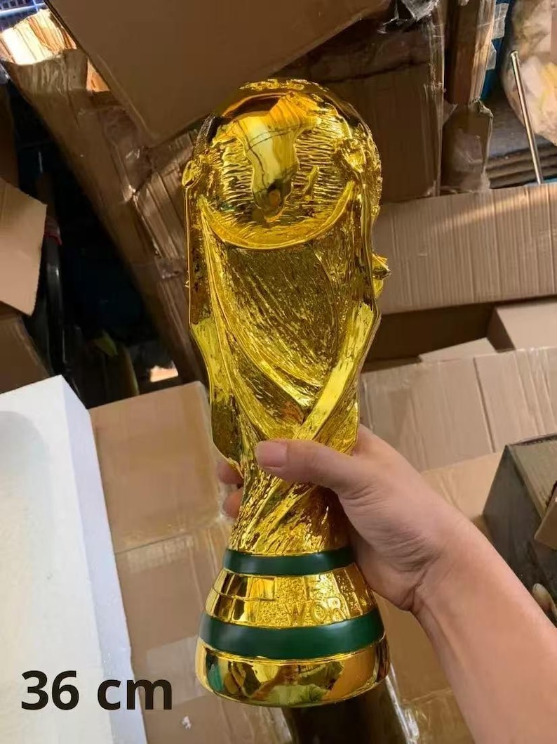 Gold Football Championship Trophy Replica, Resin Soccer Cup, Sports ...