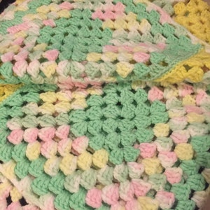 Pastel Afghan Throw / Baby Blanket - Etsy