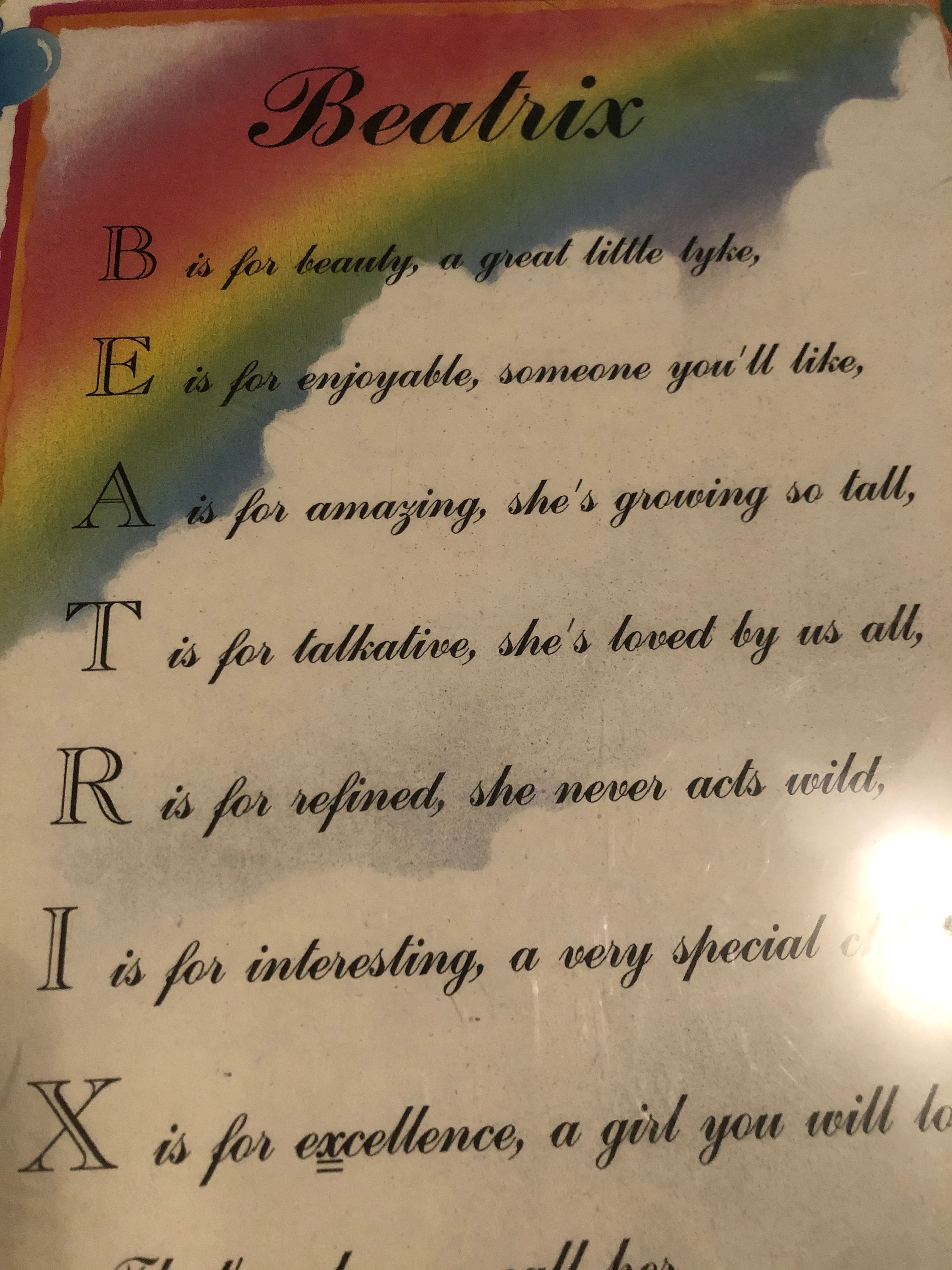 Beatrix Name Art - Etsy