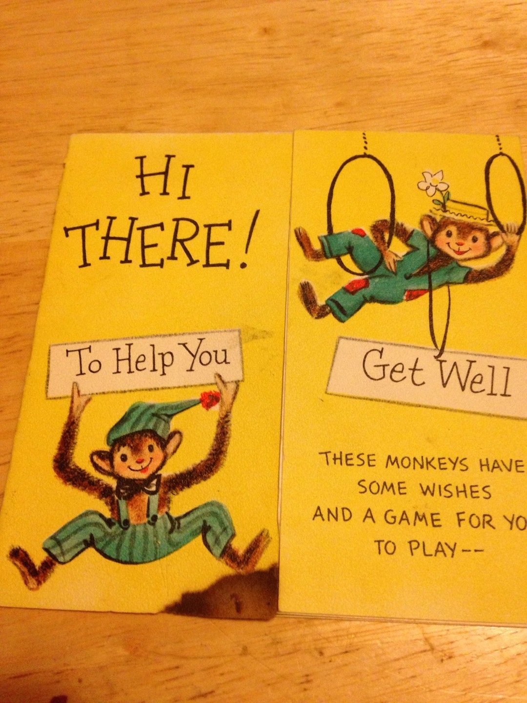 Monkey Get Well Card - Etsy