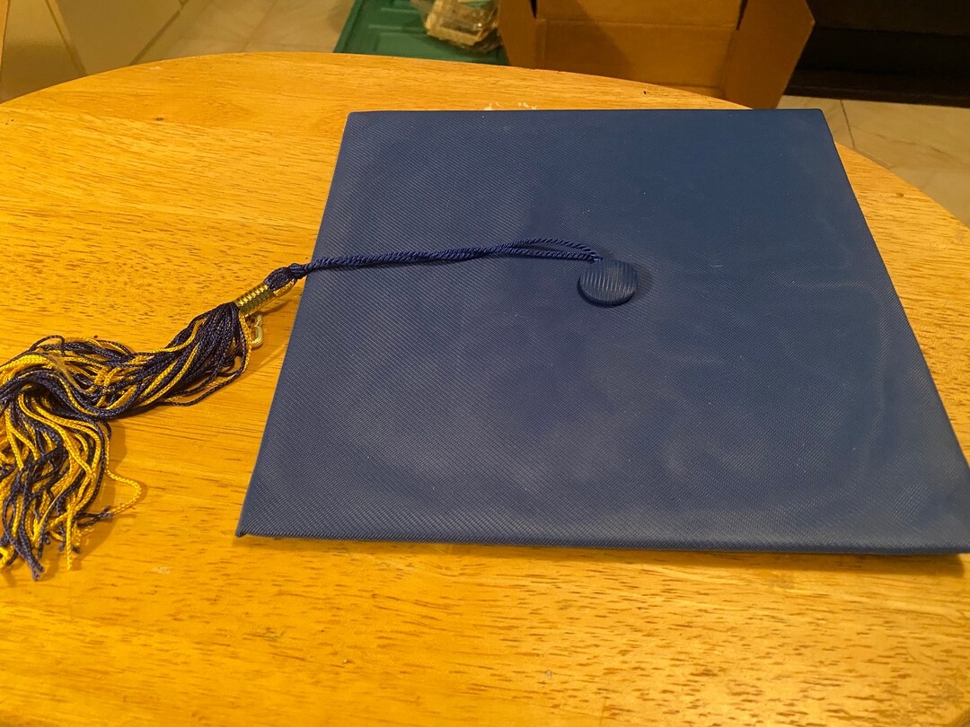 Blue Graduation Mortarboard Hat - Etsy