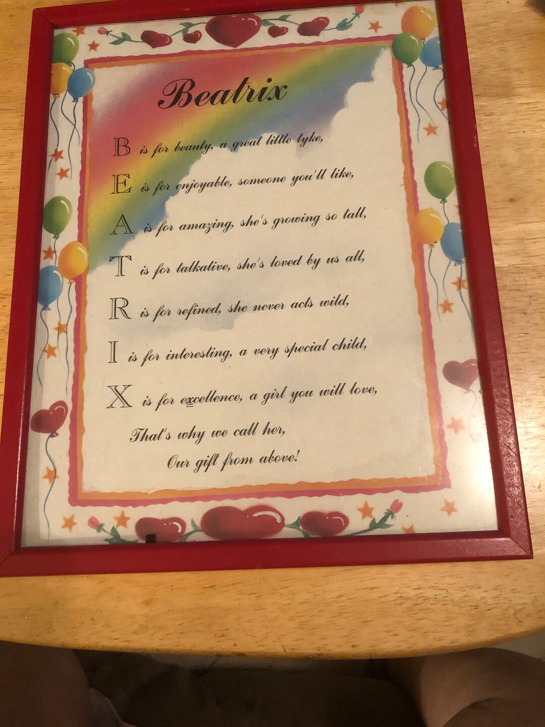 Beatrix Name Art - Etsy