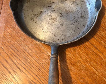 RARE Griswold 727 LBL Wood Handle Cast Iron Skillet No.9 HTF - Etsy