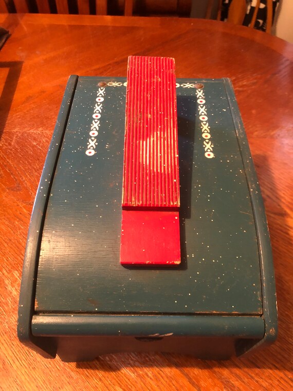 Vintage shoe shine box - Gem