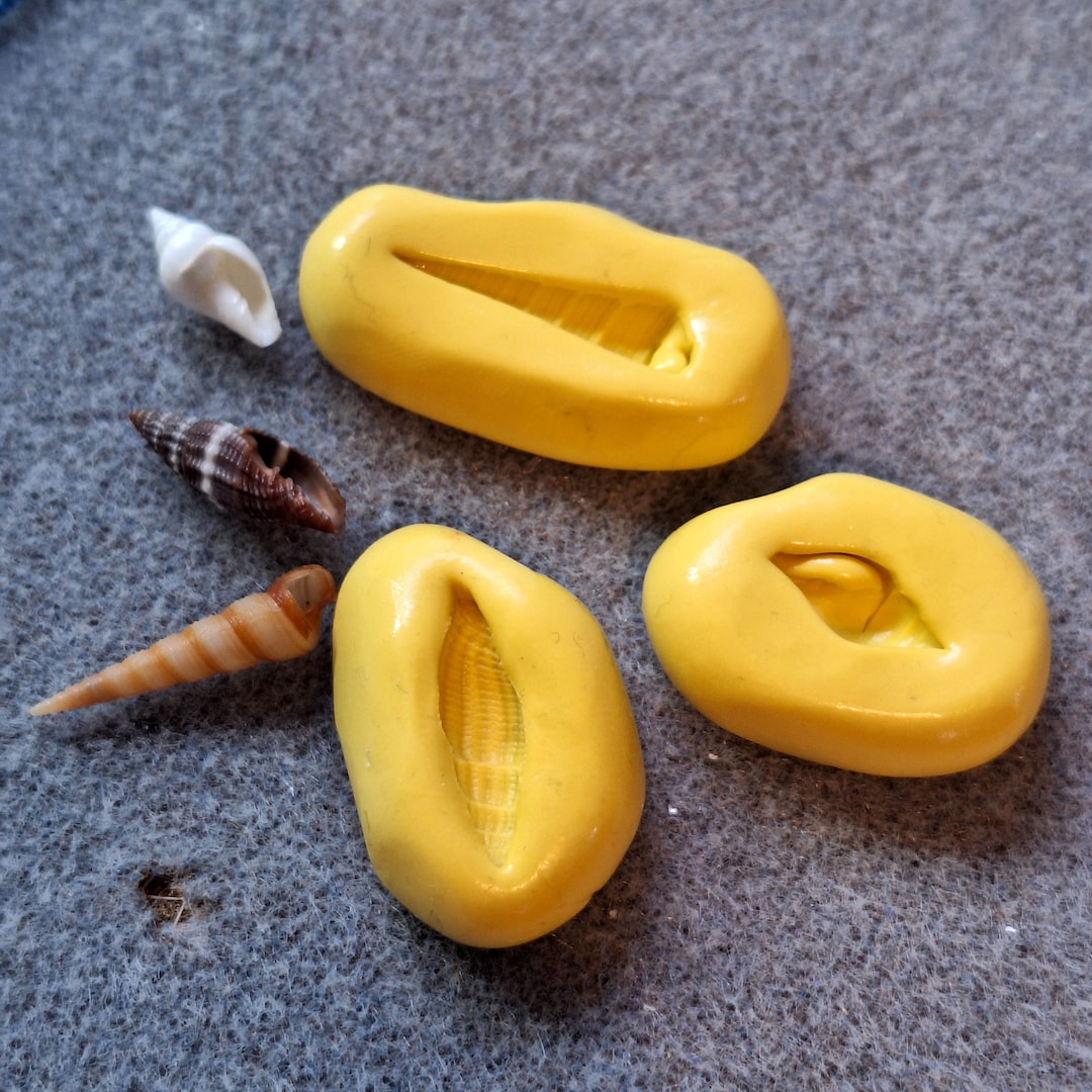 Mini - Long - Twisted Shell Mould Set: Rubber Mould for Crafts ...