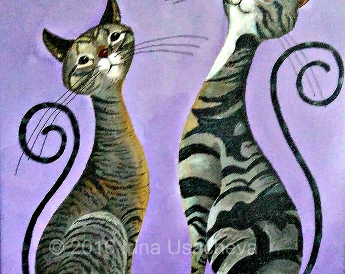 Custom Made Cats Portraits in the Fantasy Cats™ Style - Etsy