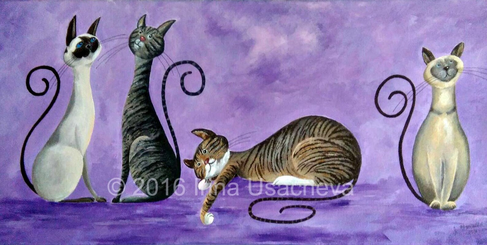 Custom Made Cats Portraits in the Fantasy Cats™ Style - Etsy