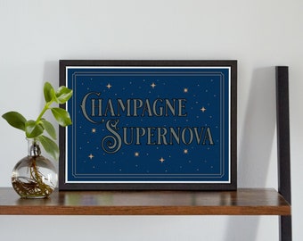 Champagne Supernova Poster - Etsy